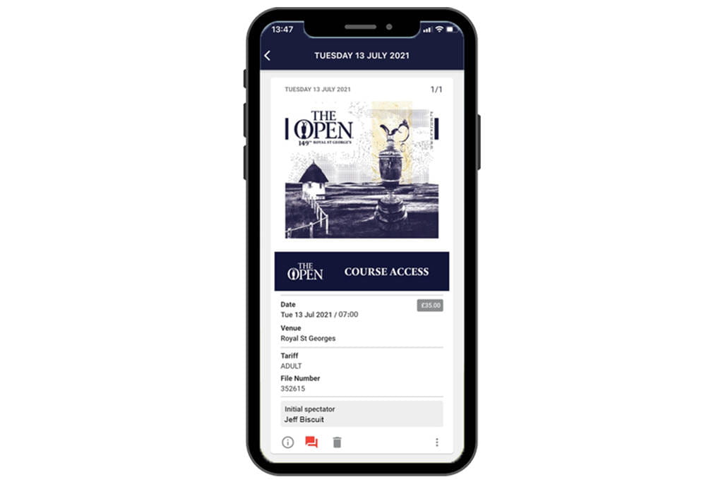 Digital Tickets | The 149th Open | Royal St George's